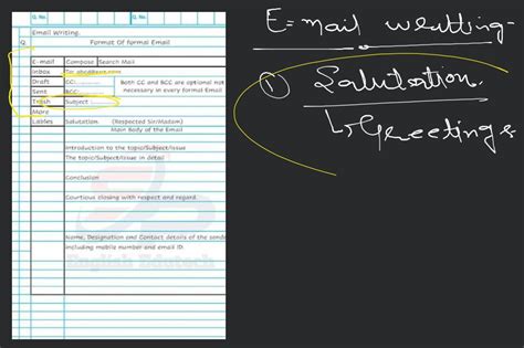 Email Writing Q Format Of Formal Emaile Mail Begin{tabular}{ L L} Com