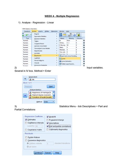 Week 4 Multiple Regression Week 4 Multiple Regression Analyse