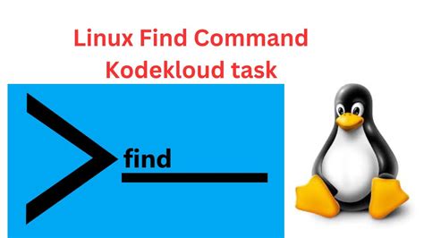 Linux Find Command Kodekloud Task Youtube