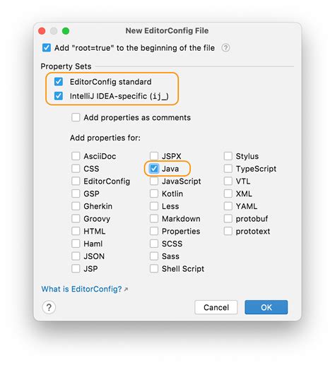 working with editorconfigs jetbrains guide