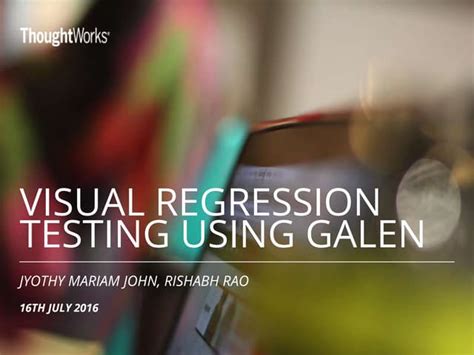 Visual Regression Testing Pptx