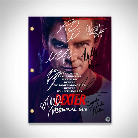 Dexter Original Sin Pilot Transcript Limited Signature Edition Rare T