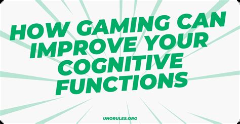 How Gaming Can Improve Your Cognitive Functions Uno Rules