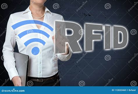 RFID Touchscreen Is Shown By Businesswoman Stock Photo Image Of Women Waves