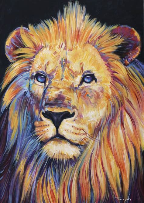Lion Painting Acrylic