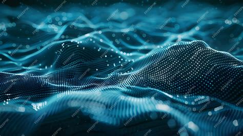 Abstract Connected Dots And Lines Concept Of Ai Technology Motion Of Digital Data Flow Premium