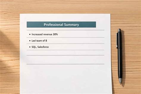 Professional Summary On A Resume Formula And 15 Examples
