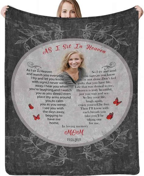 Custom Memorial Blanket For Loss Of Loved One A Letter From Heanven