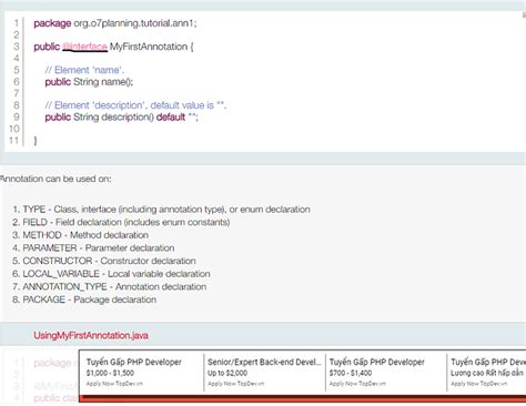 các annotation này có tác dụng gì programming dạy nhau học