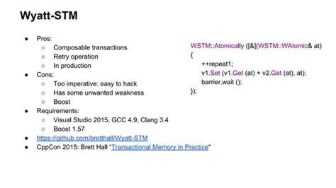 software transactional memory pure functional approach ppt
