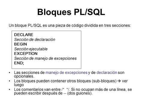 Introducción Al Lenguaje Plsql