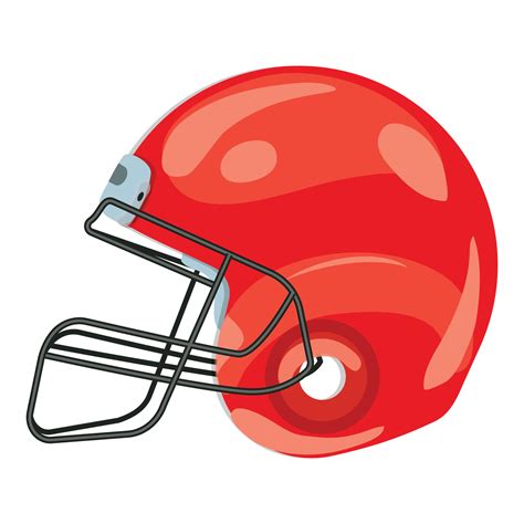 Cartoon Football Helmet