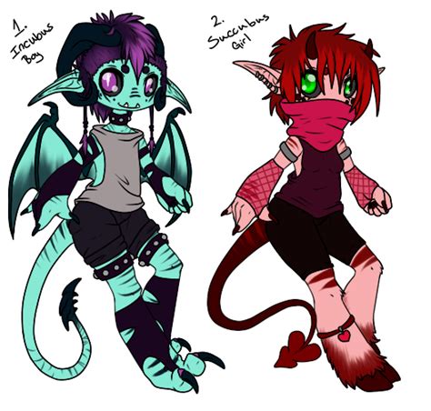 Incubus Succubus Adopts [sold] By Tex N Zepar Adopts On Deviantart