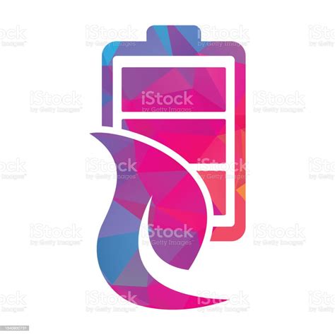 리프 배터리 로고 디자인 벡터 아이콘입니다 에코 자연과 배터리 로고 템플릿 0명에 대한 스톡 벡터 아트 및 기타 이미지 0명 깨끗한 나무 Istock