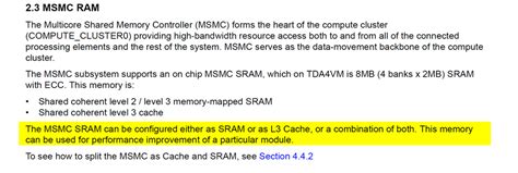 tda4vh q1 sram usage processors forum processors ti e2e support