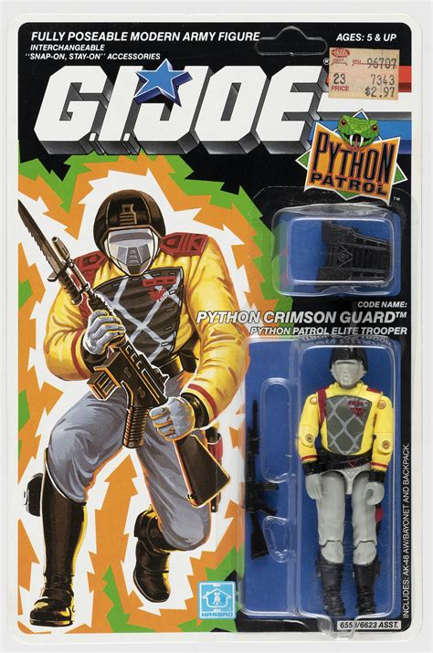 Hake S G I JOE PYTHON PATROL PYTHON CRIMSON GUARD V SERIES BACK CARDED