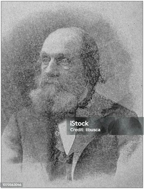 Antique Photograph Edward Everett Hale Stock Illustration Download Image Now 1890 1900