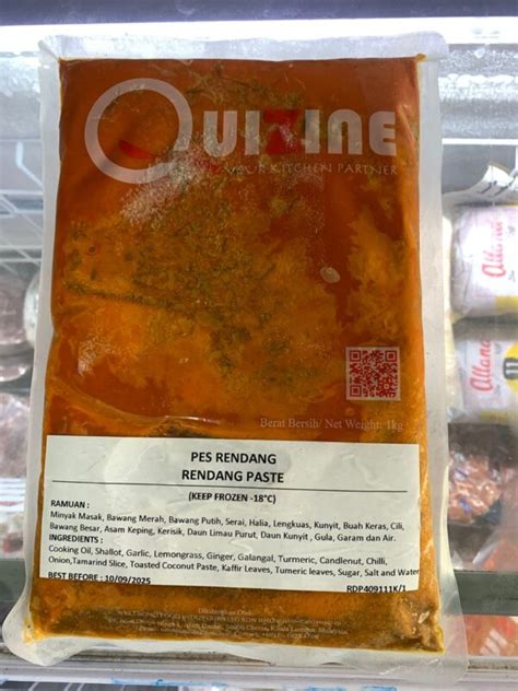 Quizine Rendang Paste 1kg 5pkt Ctn Simple Food Marketing
