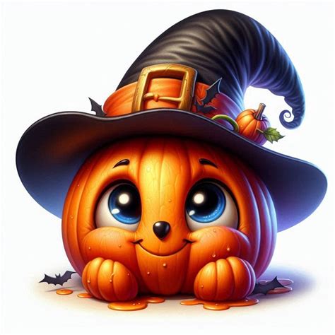 Тыква на Helloween Хеллоуин Милые рисунки Цифровая иллюстрация Цифровой рисунок