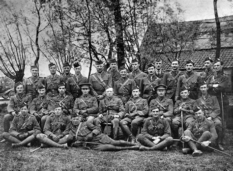 Officers Of The Royal Scots Fusiliers In The Middle Major Winston