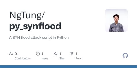 github ngtung py synflood a syn flood attack script in python