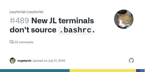 New Jl Terminals Dont Source `bashrc` · Issue 489 · Jupyterlab