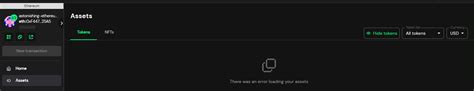 Error Loading Assets Page Transaction History And Queue Eth Mainnet · Issue 217 · 5afesafe
