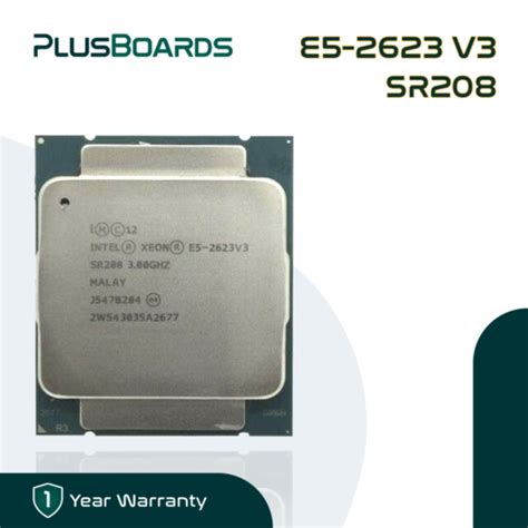 Intel Xeon E5-2623 V3 3.00GHz 4 Core 8 Threads 105W 10MB 8 GT/s CPU ...