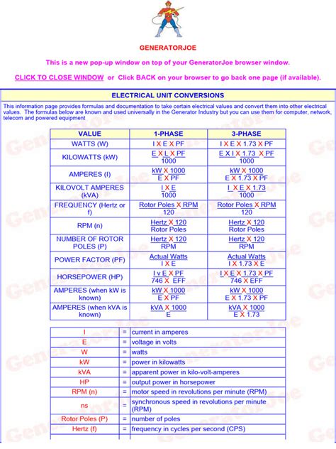 Electrical Unit Conversion Pdf Power Physics Horsepower
