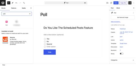 Wordpress Poll Plugin Features Explained Wprigel