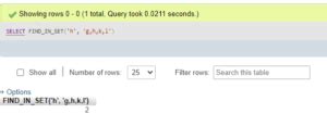 MySQL FIND IN SET How FIND IN SET Function Works In MySQL