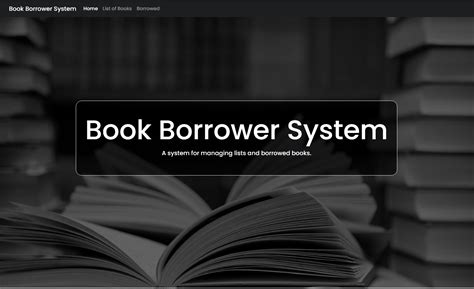 Book Borrower System Using Php With Source Code Sourcecodester