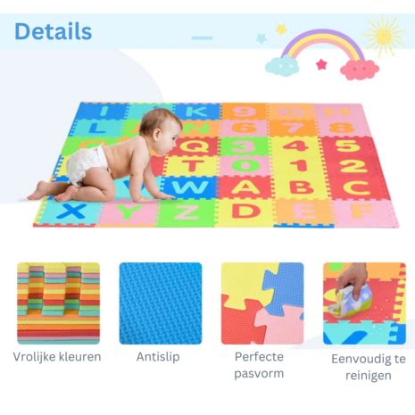 Speelmat Puzzelmat Puzzel 36 Delig Xxl 182 5 X 182 5 Cm