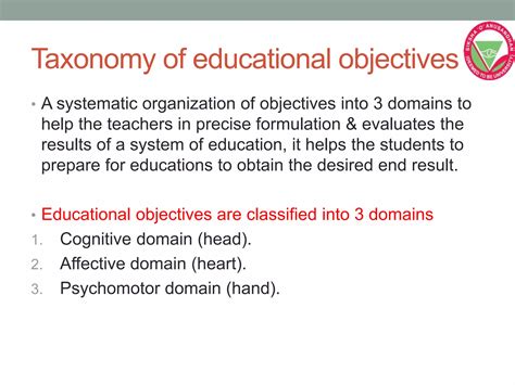 Formulation Of Educational Objectives Pptx