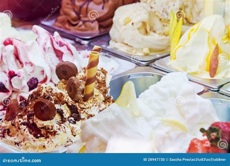 Different Types Of Ice Cream Stock Photo Image Of Appetizing Sugar 28947730