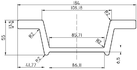 Shape And Dimensions Of The Analysed Flange Download Scientific Diagram