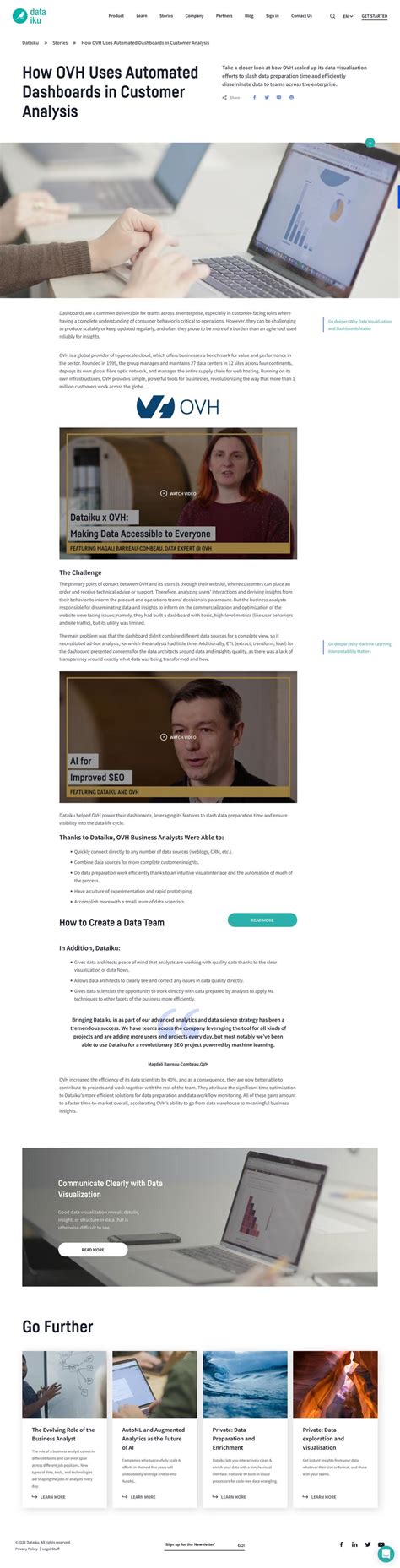 How Ovh Uses Automated Dashboards In Customer Analysis