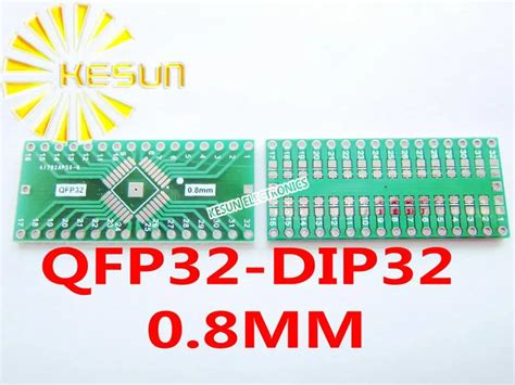 PCS QFP Turn DIP With Grounding Plate TQFP LQFP EQFP MM Pitch