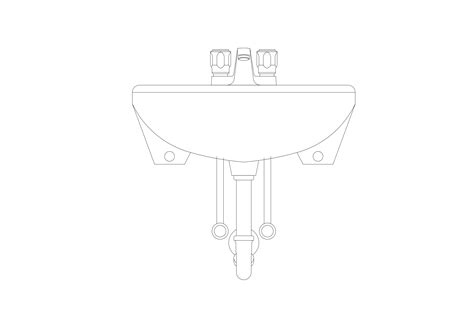 Free Sink Elevation Cad Block Dwg Dxf Pdf Format Freecads