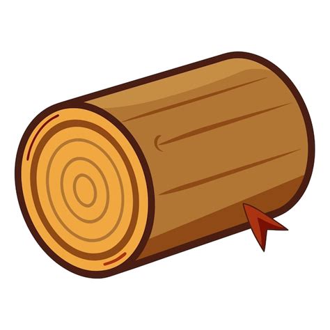 Log Clipart Cartoon Style Vector Illustration Premium Ai Generated Vector