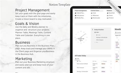 Setup Notion Template Notion Dashboard Workspace Notion Planner Notion Workflow By
