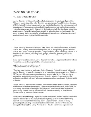 Active Directory Basics PDF