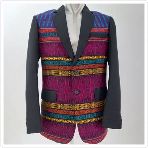 Jual Jas Pria Ulos Motif Tarutung Jas Ulos Sumatera Jas Ulos