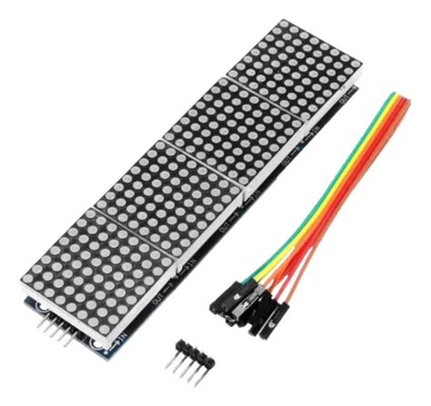 módulo matriz led max7219 para 4 módulos de 8x8 led arduino mercadolibre