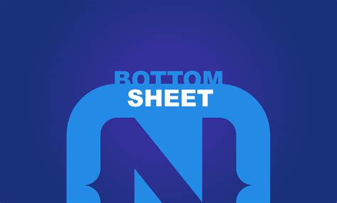 Animated Bottom Sheet In NativeScript NativeScripting