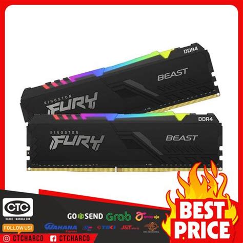 Promo Ram DDR4 Kingston Hyper X Fury RGB 32GB PC 3600 2x16 GB Longdimm Cicil 0 3x Jakarta