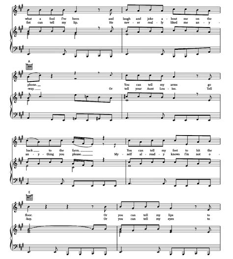 Achy Breaky Heart By Billy Ray Cyrus Sheet Music Meta Chords