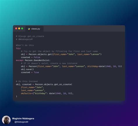 magloire ndabagera on linkedin django python webdevelopment cleancode efficiency drf