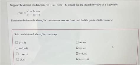 solved suppose the domain of a function f is −∞ −6 ∪ −6 ∞