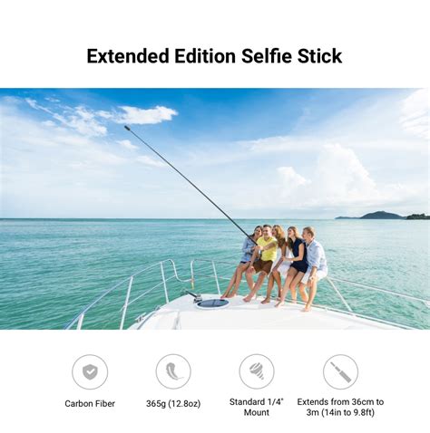 Insta360 X3 X4 X5 New Version 3m Ultra Long Extended Edition Carbon Fiber Selfie Stick